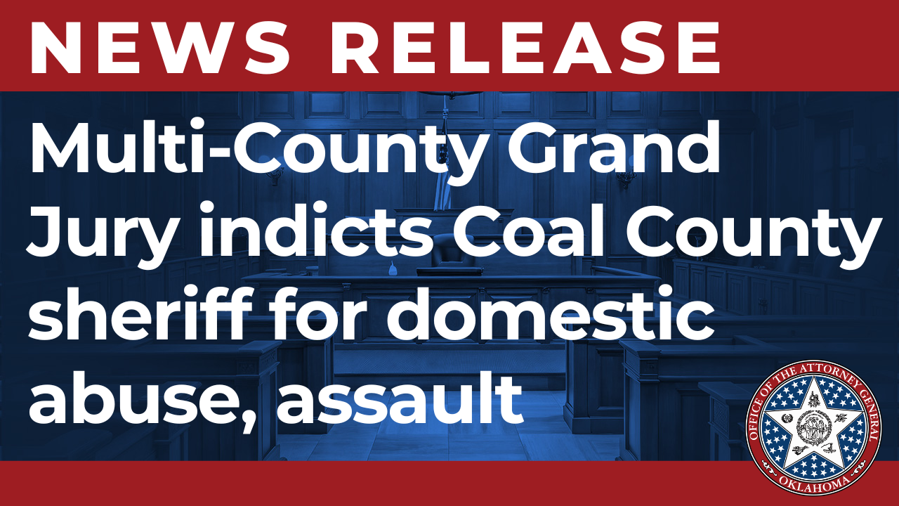 Multi-County Grand Jury indicts Coal County sheriff for domestic abuse, assault